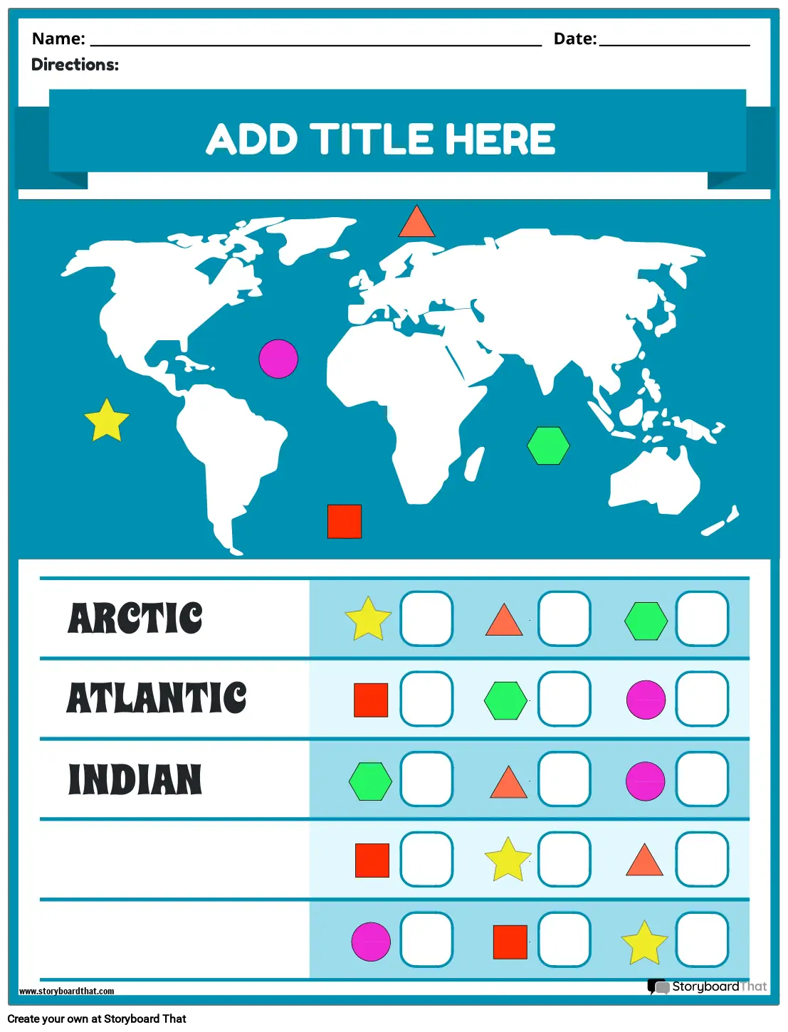 Oceans Printable Worksheet Storyboard by templates