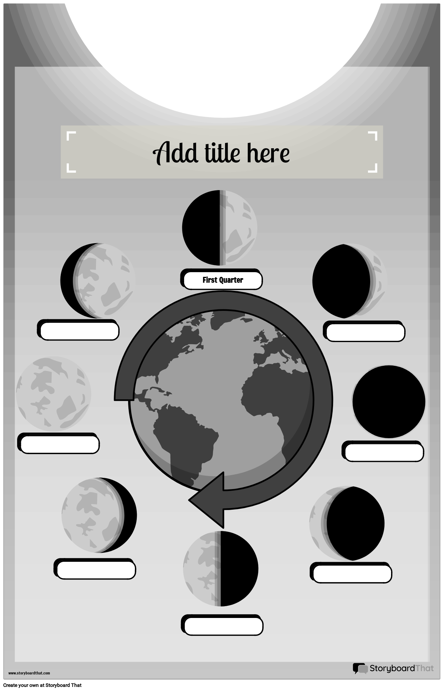 Moon Phase Educational Poster Storyboard Por Templates Moon Phase Educational Poster Storyboard Por Templates