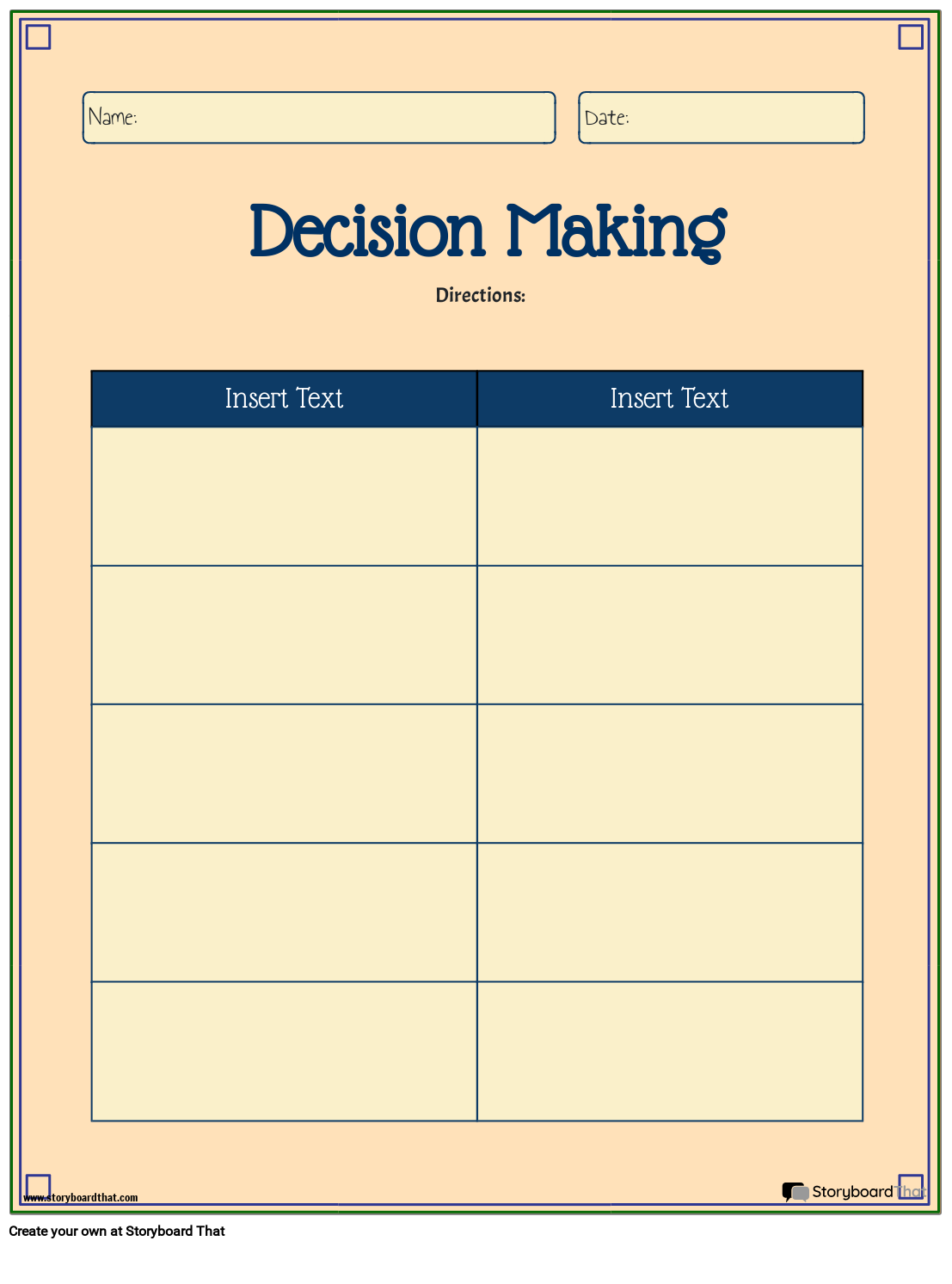 Problem Solving Skills Template Storyboard By Templates