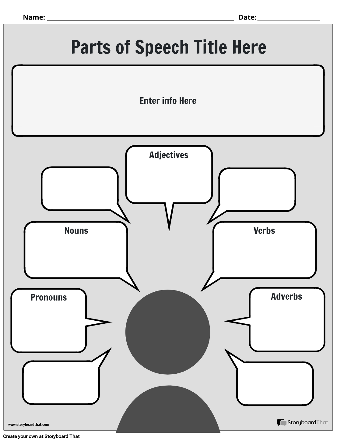 Parts Of Speech Sentences Worksheets