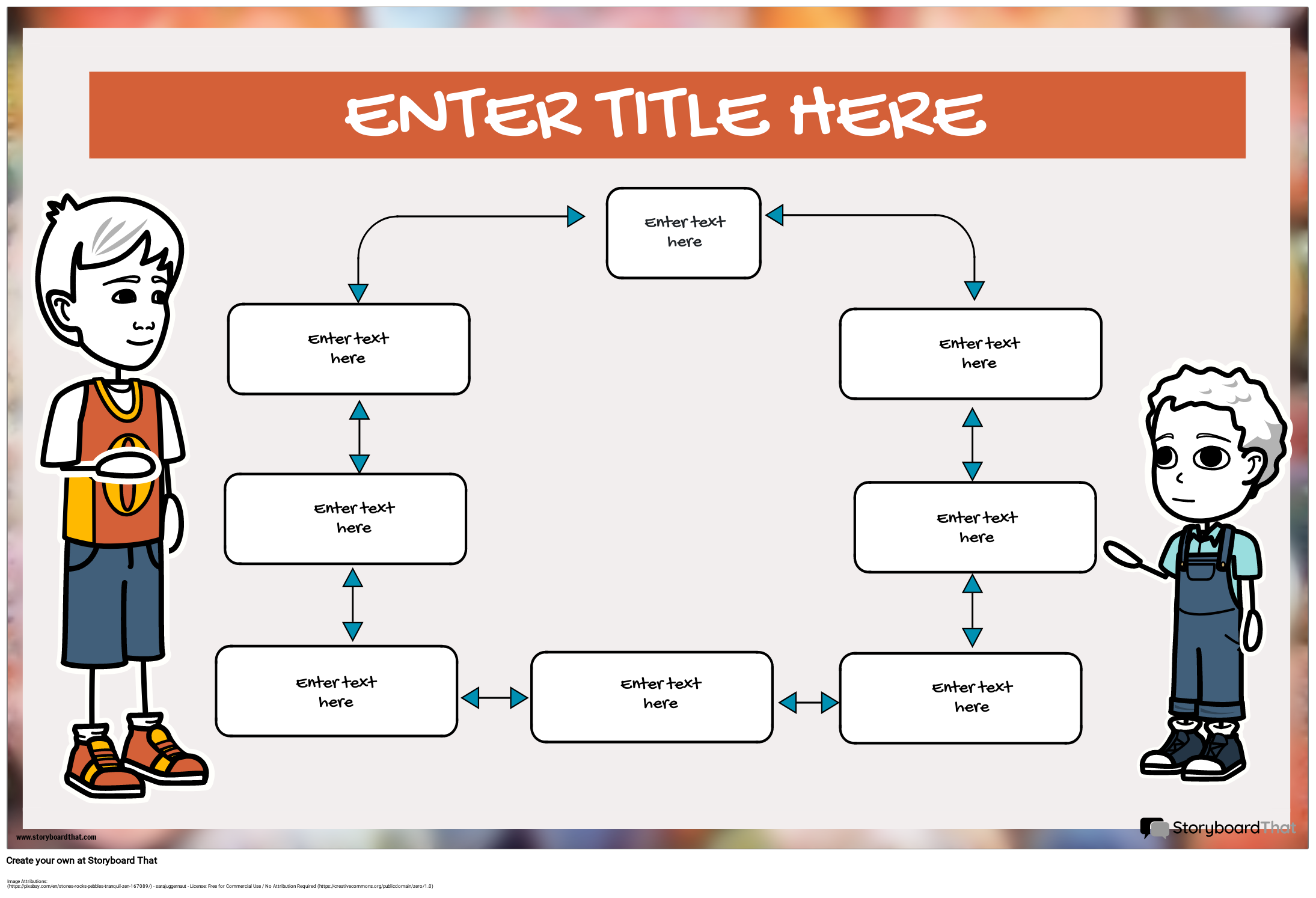 PSA Infographic with Flow Chart Storyboard by templates