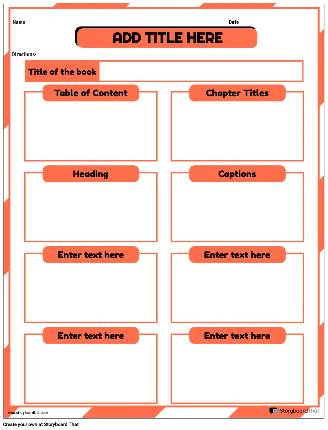 Scavenger Hunt Text Features Worksheet Storyboard