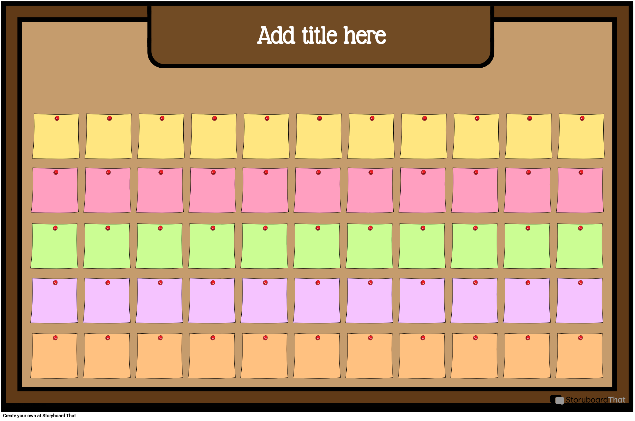 Sight Words Poster - Corkboard design Storyboard