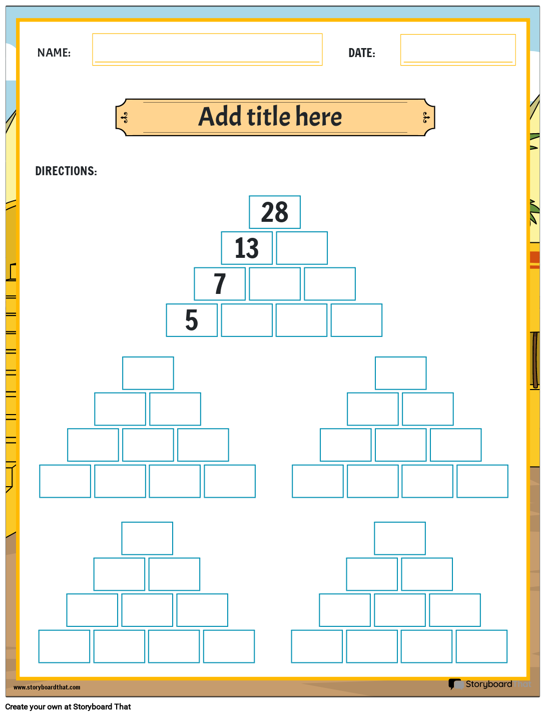 Math Puzzle Pyramid at Preston Lamb blog