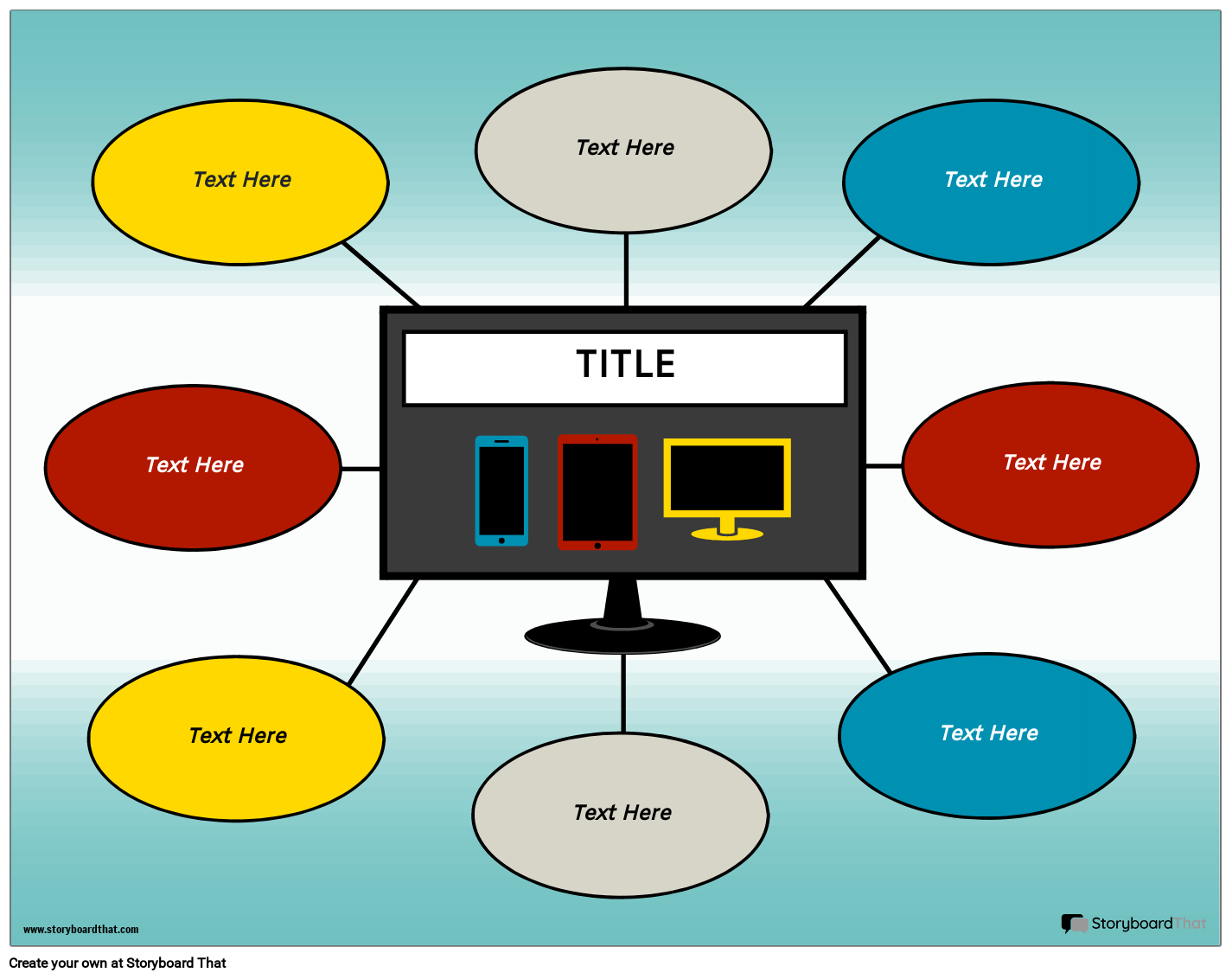 Tech IT Infographic Storyboard by templates
