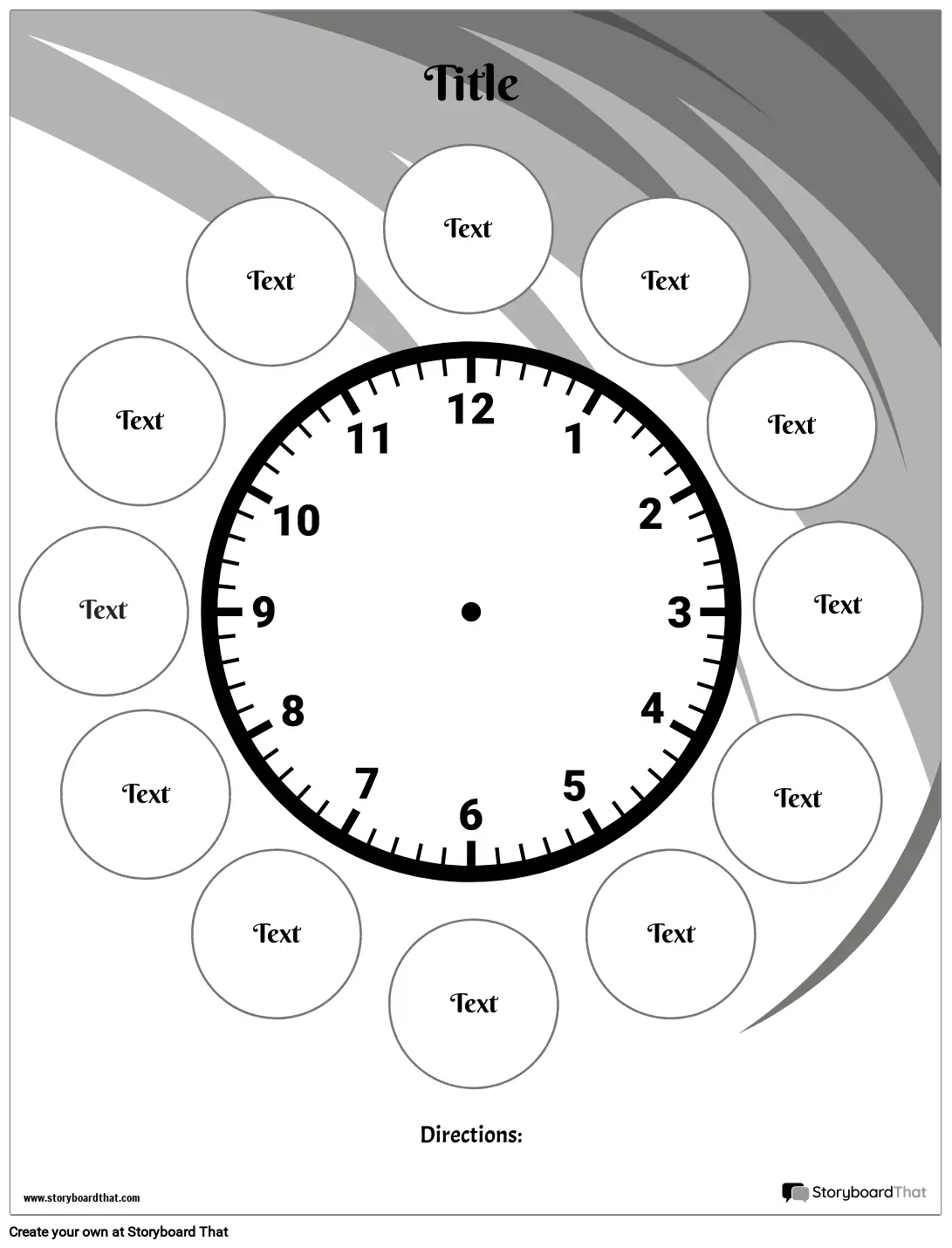 Telling Time 5 Storyboard by templates