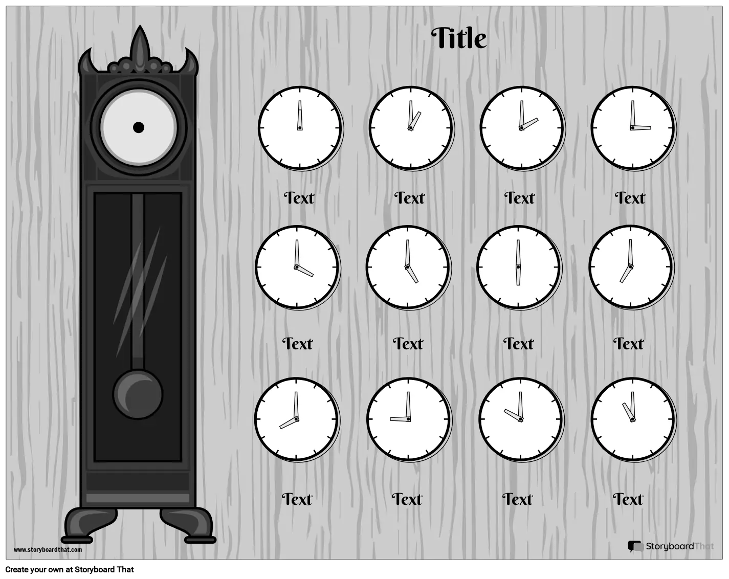 Telling Time 8 Storyboard by templates