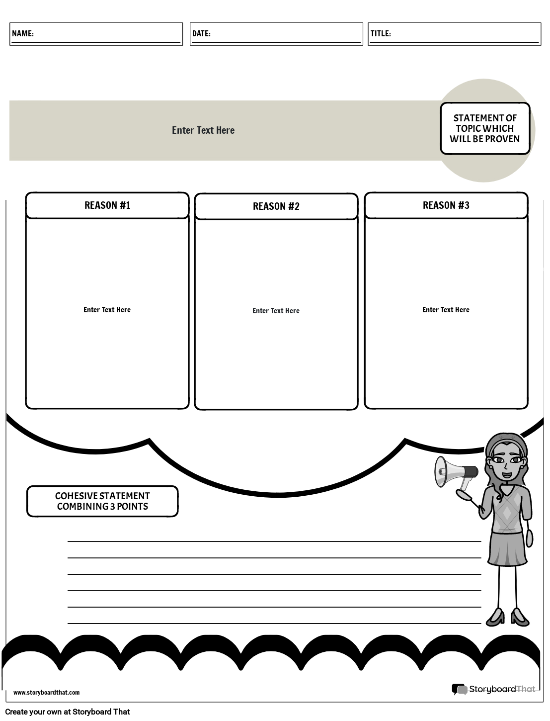  Themed Simple Thesis Statement Worksheet