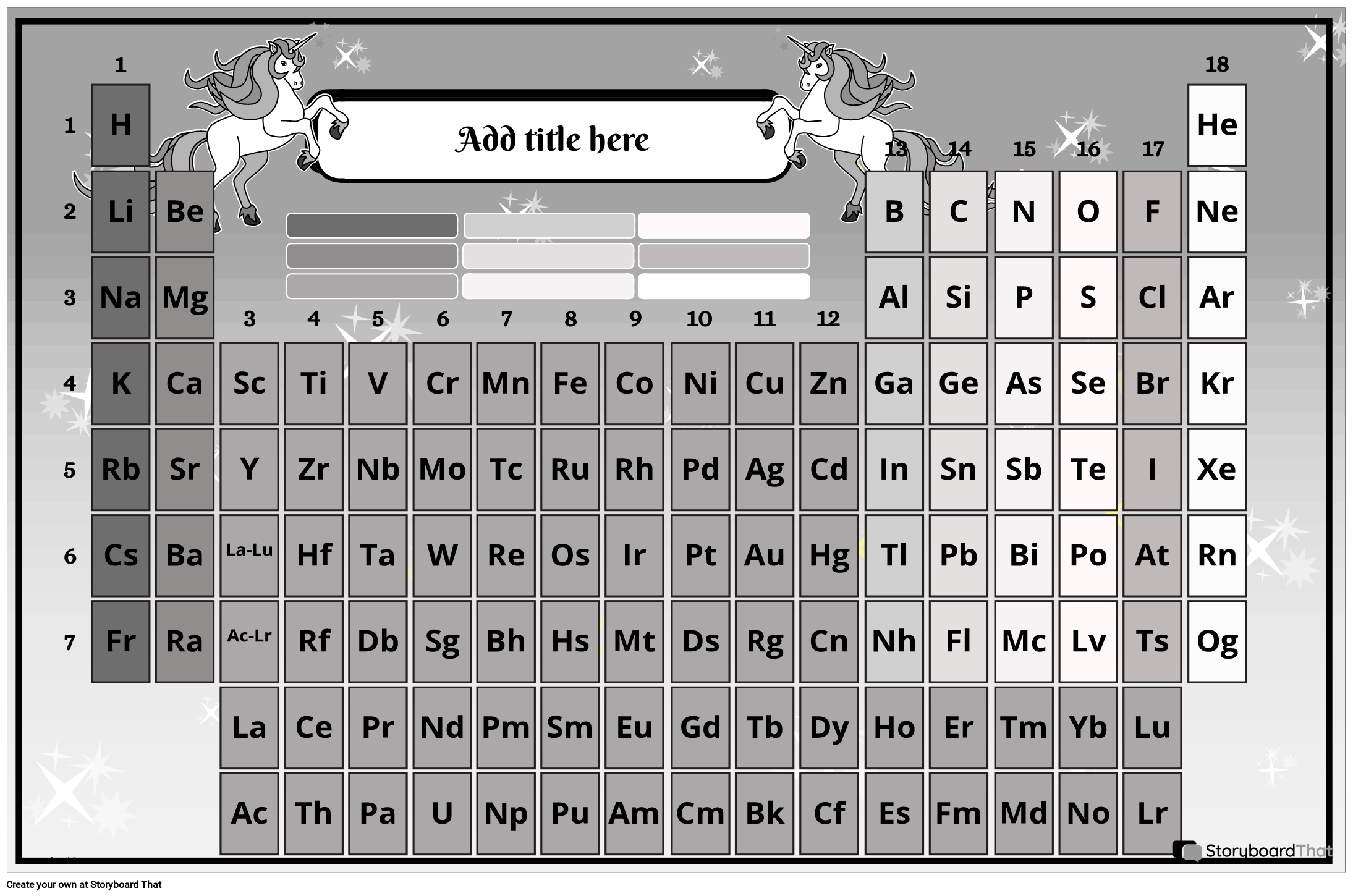 Unicorn-inspired Elements Graphic Storyboard by templates