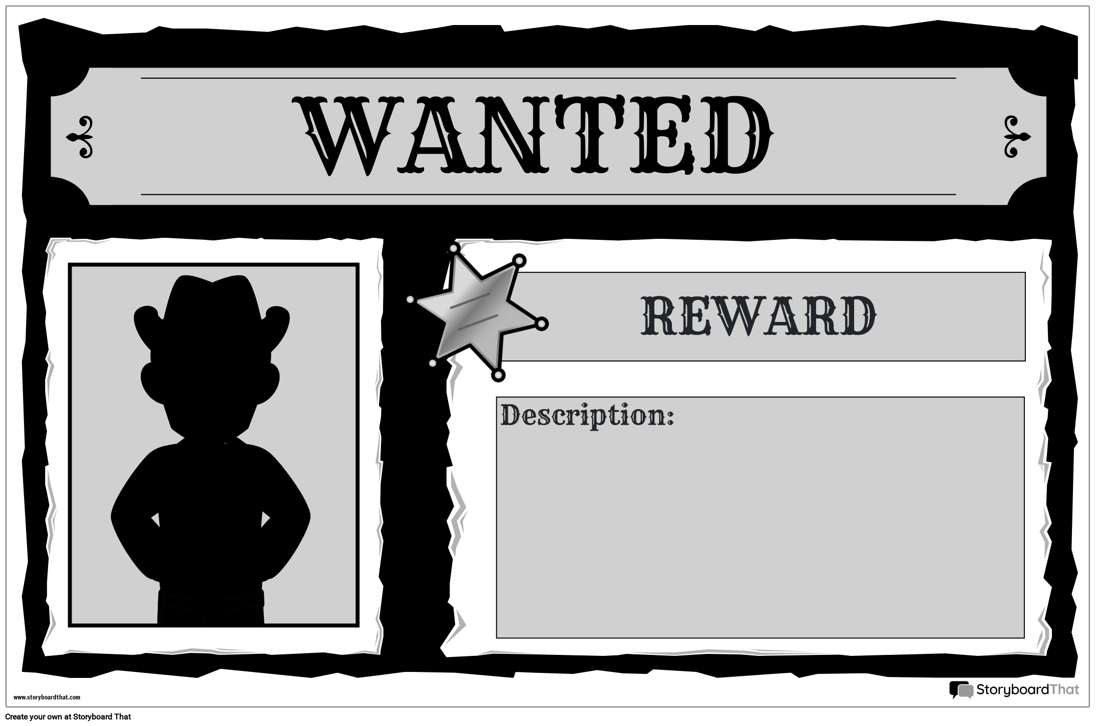 Wanted 6 Storyboard by templates