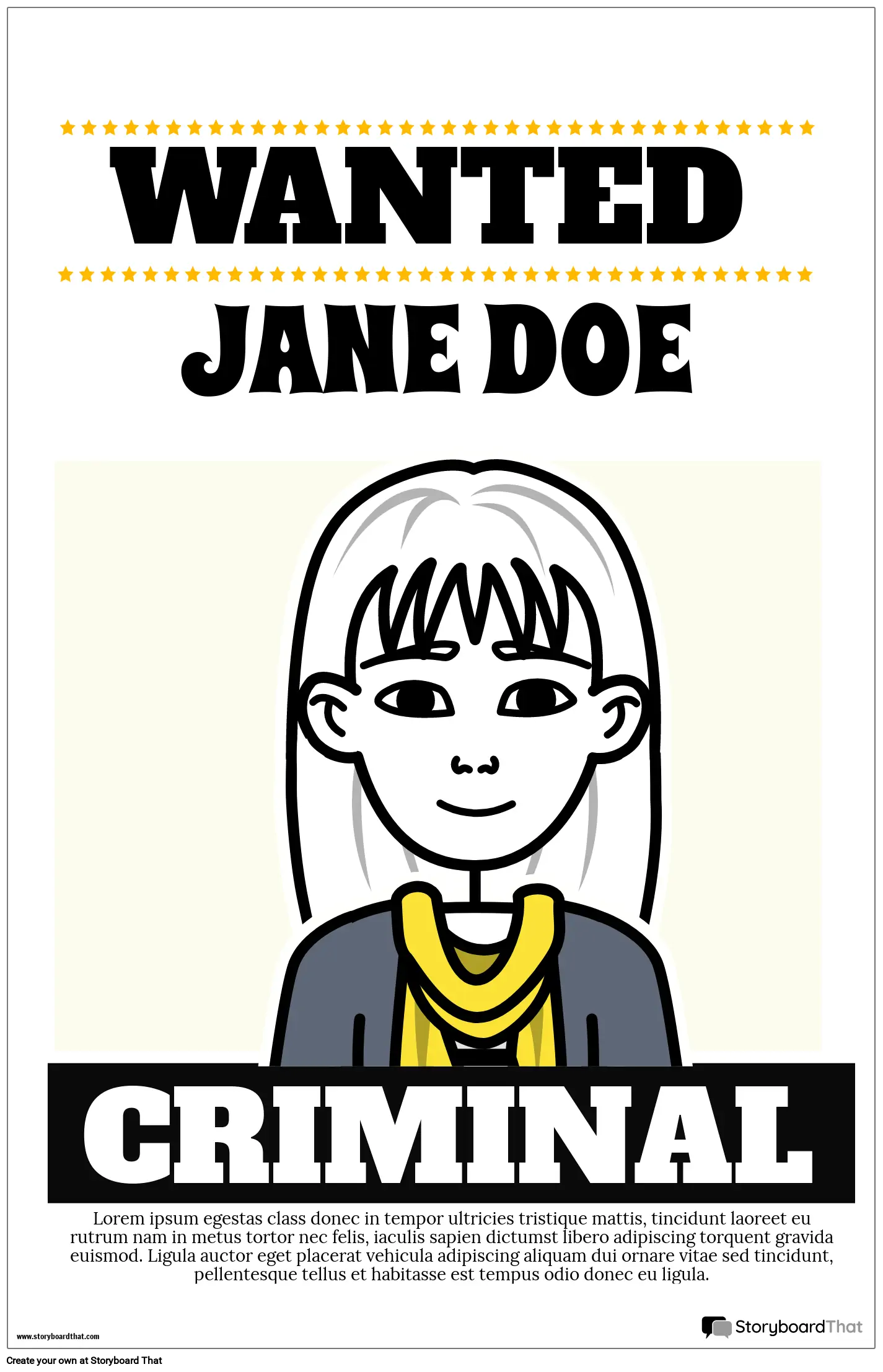 Wanted Poster Template Storyboard By Templates