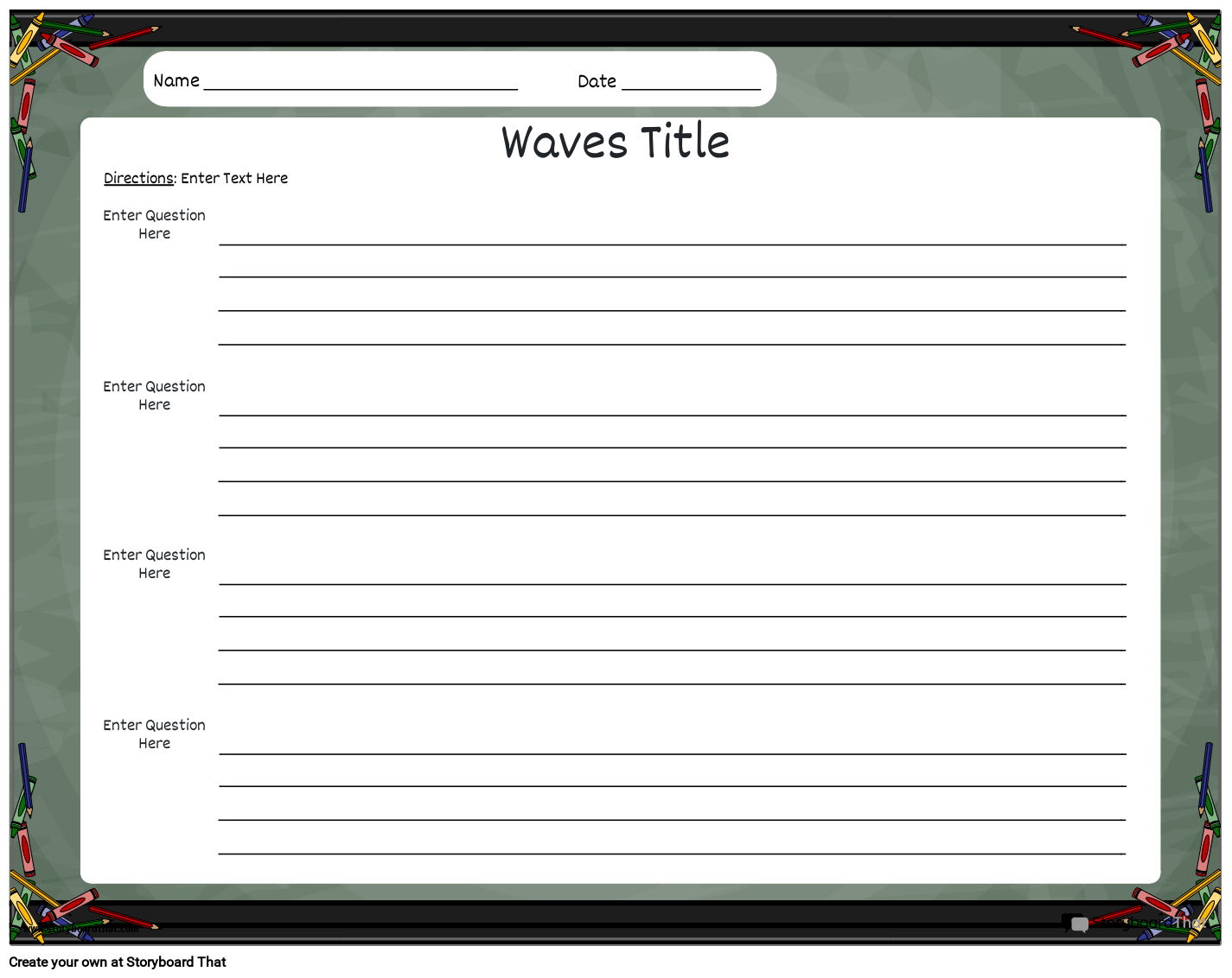 Waves Landscape Color 1 القصة المصورة من قبل Templates