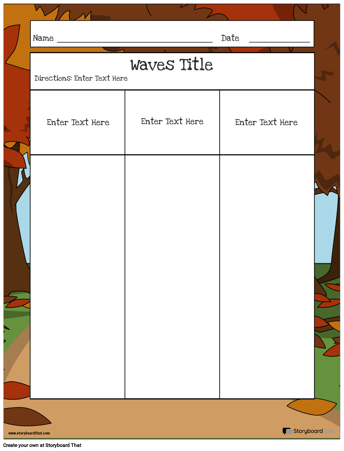 waves portrait color1 Storyboard par templates