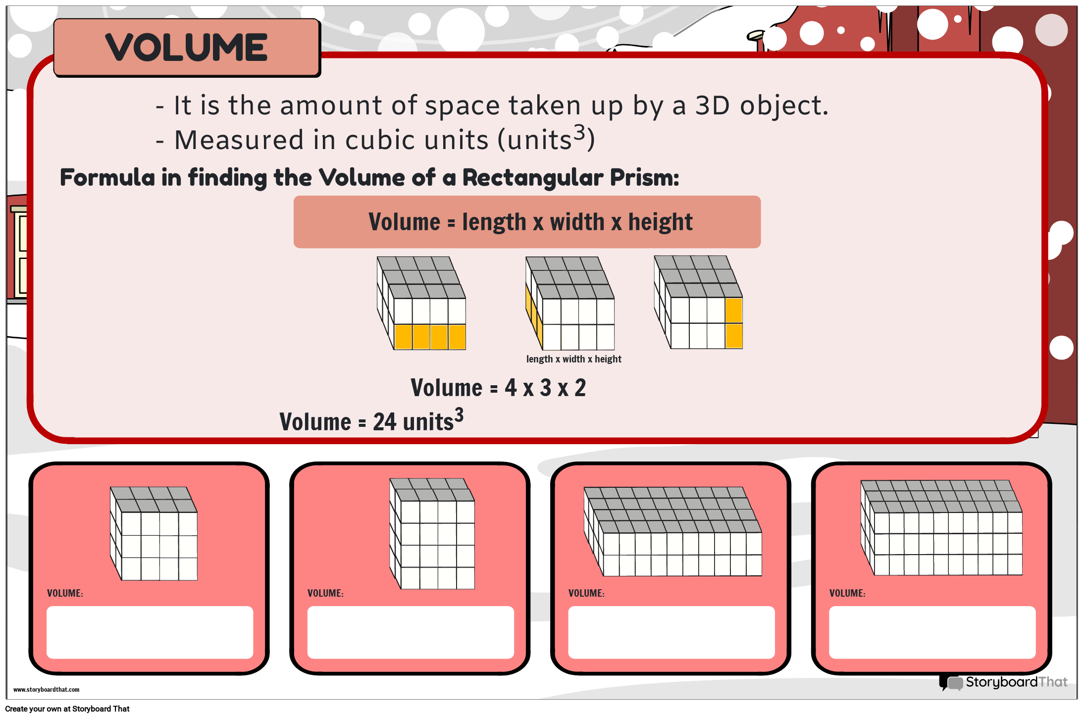 Units of Measurement Volume Poster Featuring Snow