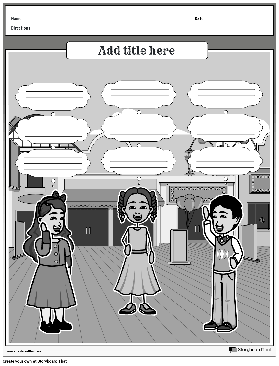 Conversation With Quotation Marks Worksheet Storyboard