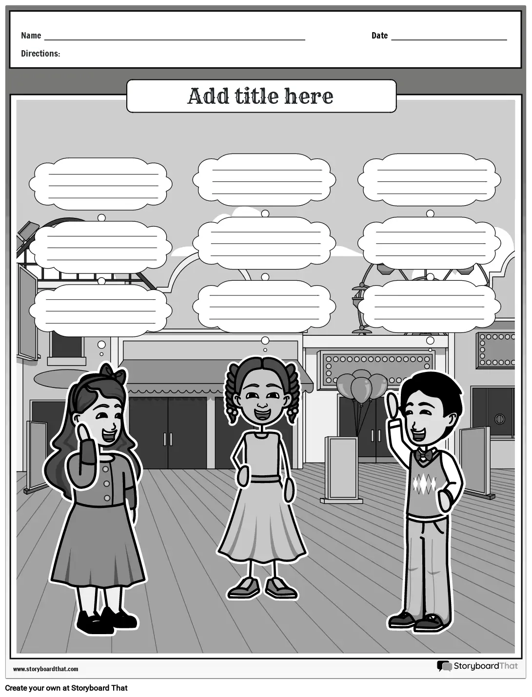 Writing Dialogue with Quotation Marks Worksheet