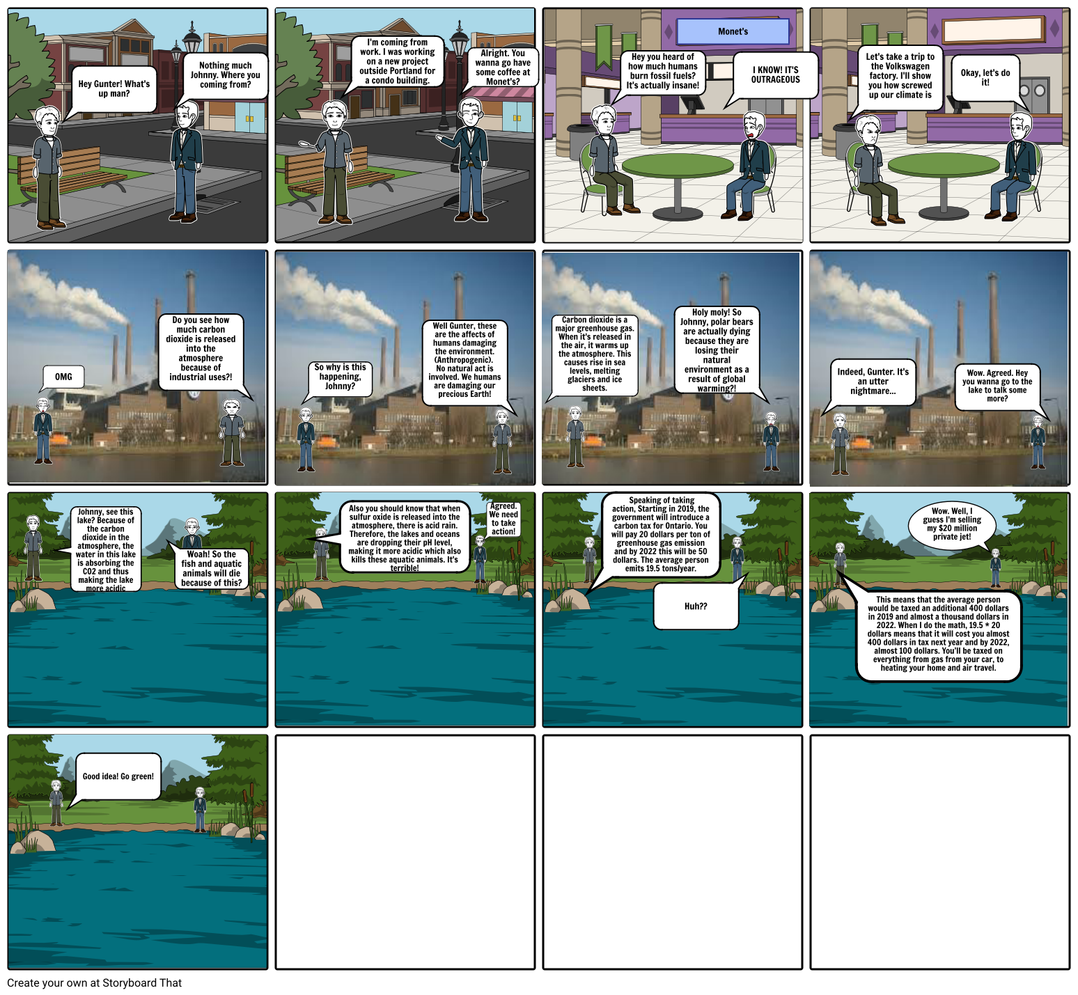 Taking Action (Climate Change) Storyboard par texted