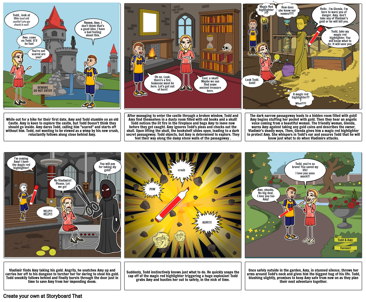 Scary Comic Storyboard por tferrede