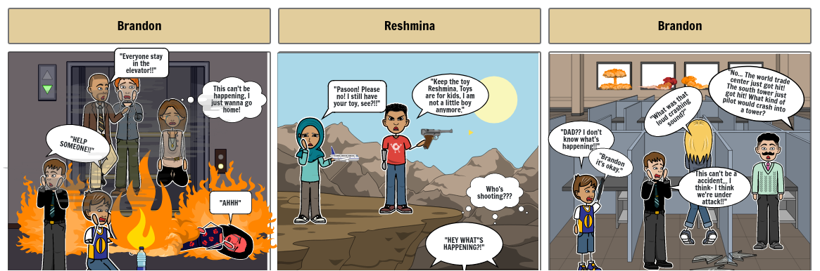 Ground Zero Storyboard por tiffanyhuynh4