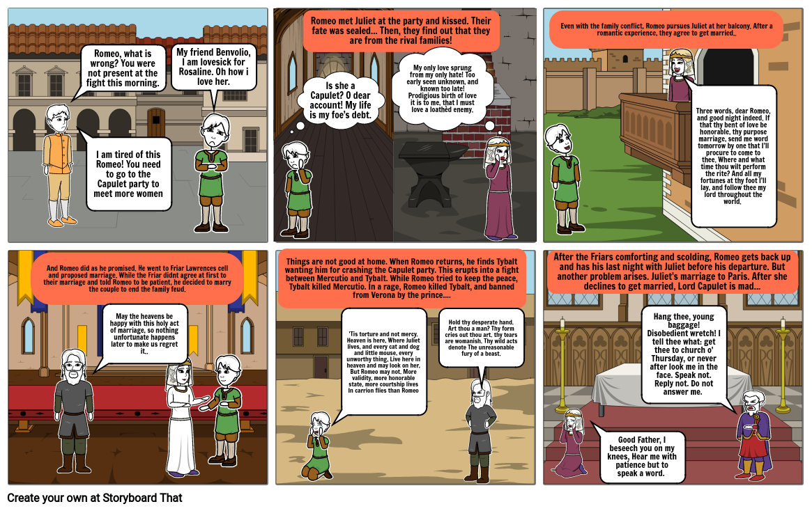 Romeo and Juliet Storyboard par tommy_t822