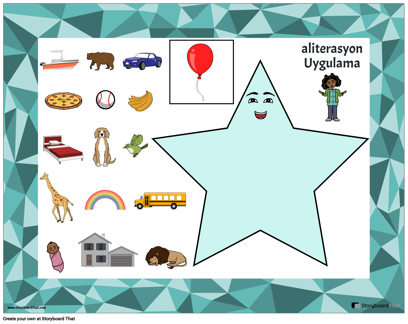 Aliterasyon Etkinliği Storyboard por tr-examples