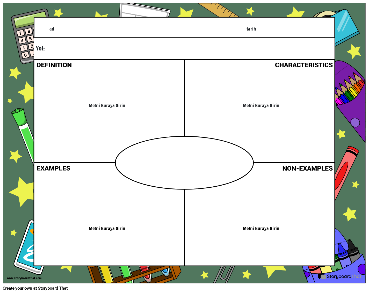 Frayer Modeli 12 Storyboard by tr-examples
