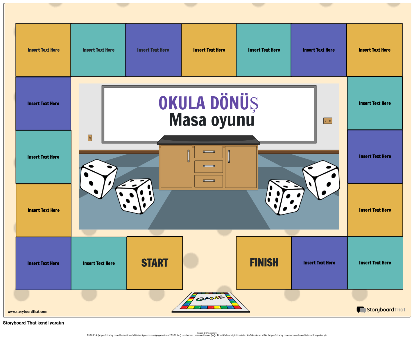 Heyecan Verici İlk Gün Masa Oyunu Storyboard por tr-examples