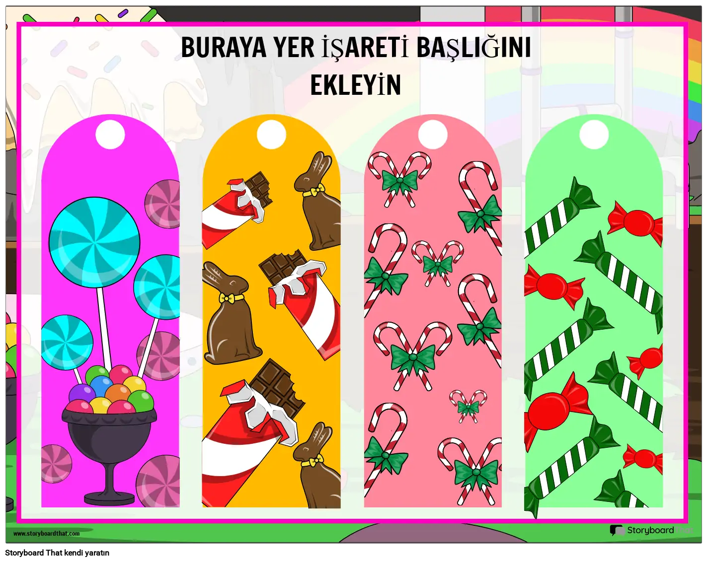 Şeker Temalı Yer İşareti Şablonu Историята на tr-examples