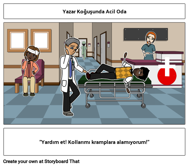 Yazar Koğuşunda Acil Oda Storyboard por tr-examples