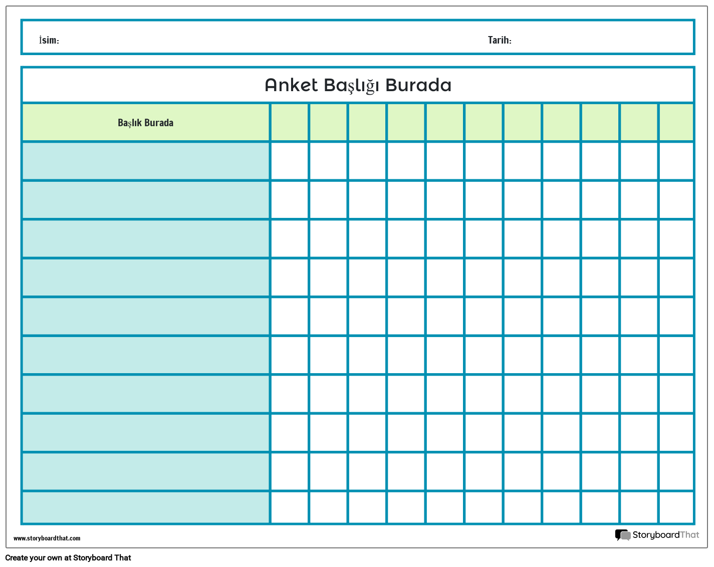 Yeni Sayfa Oluştur Anket Şablonu 4 Storyboard Tarafından tr-examples