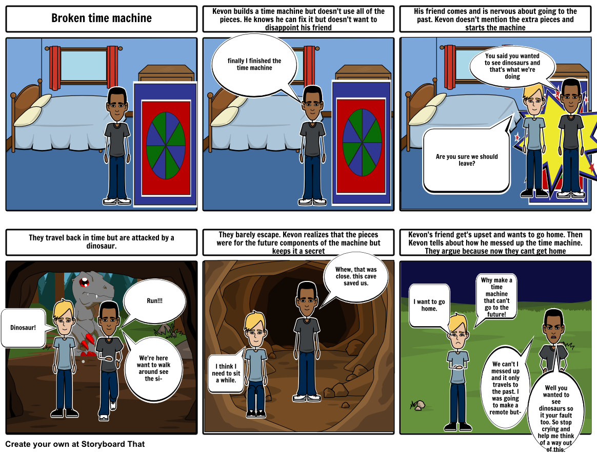 Broken time machine Storyboard by unisoft