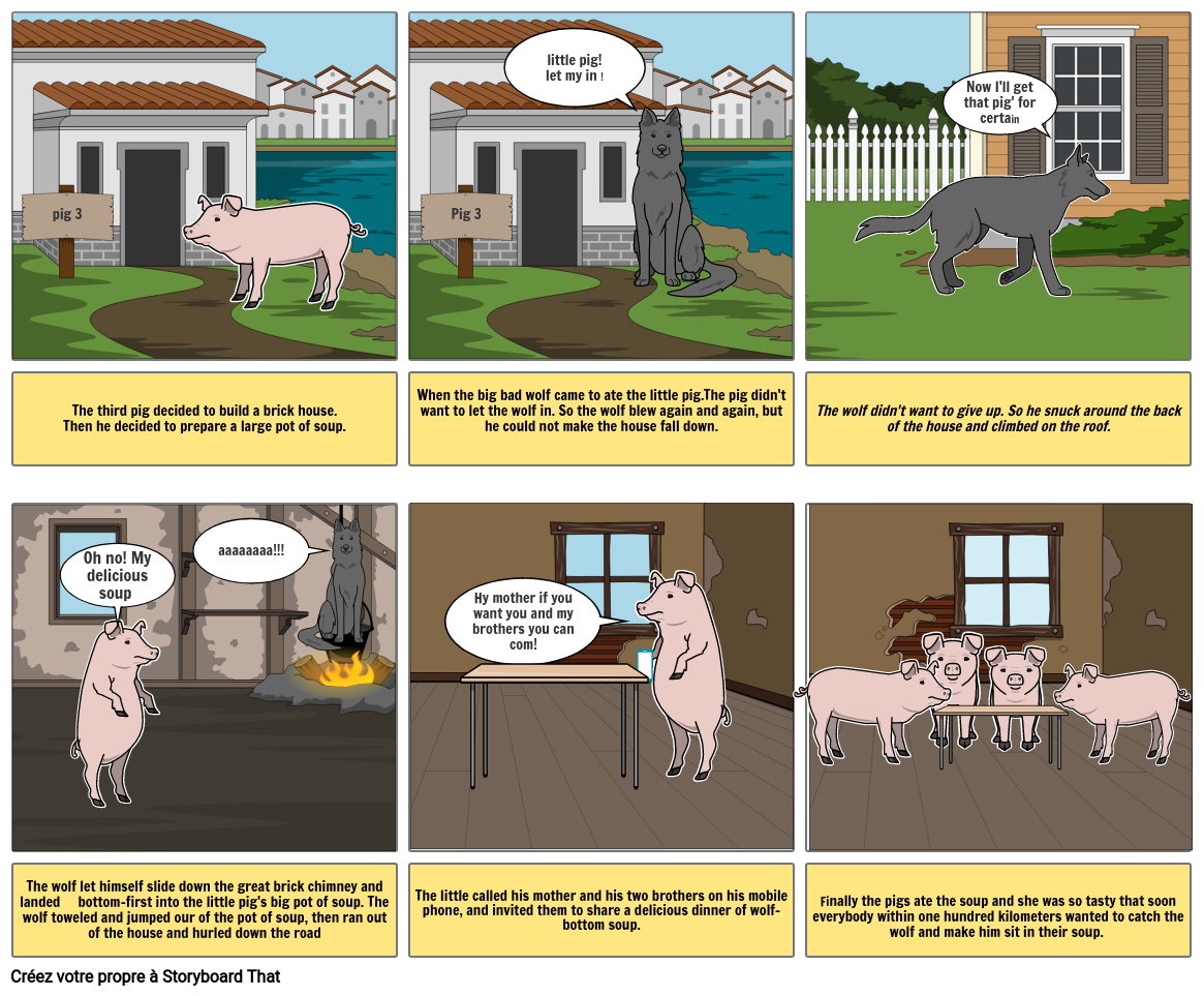 The Three Little Pigs Story Powerpoint Polish Translation