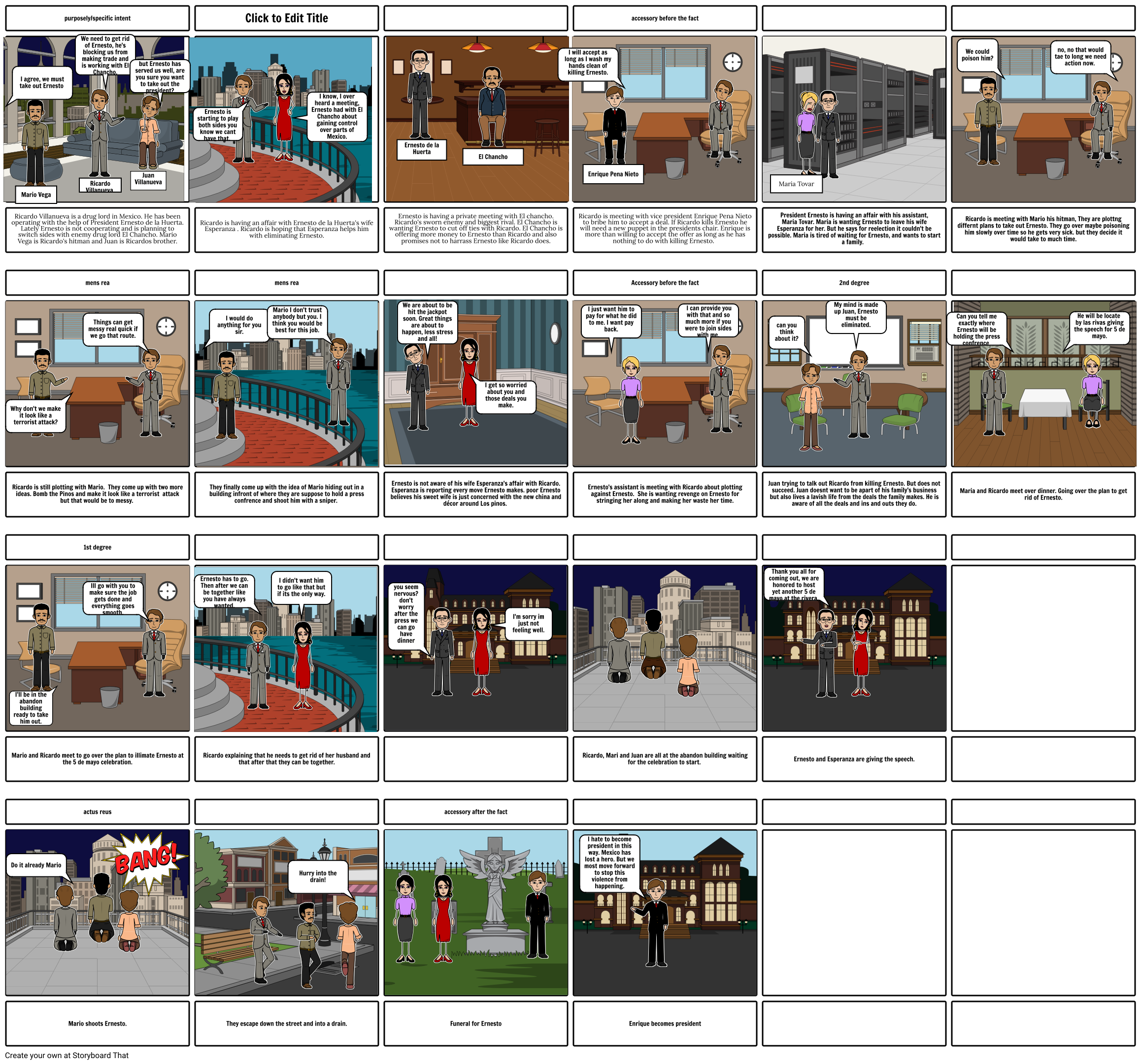 comicbook crimes 2018 Storyboard par venegas13
