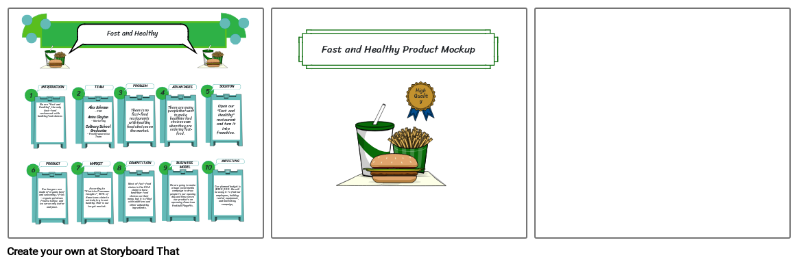 Fast & Healthy Food Chain Store Storyboard by victor_s