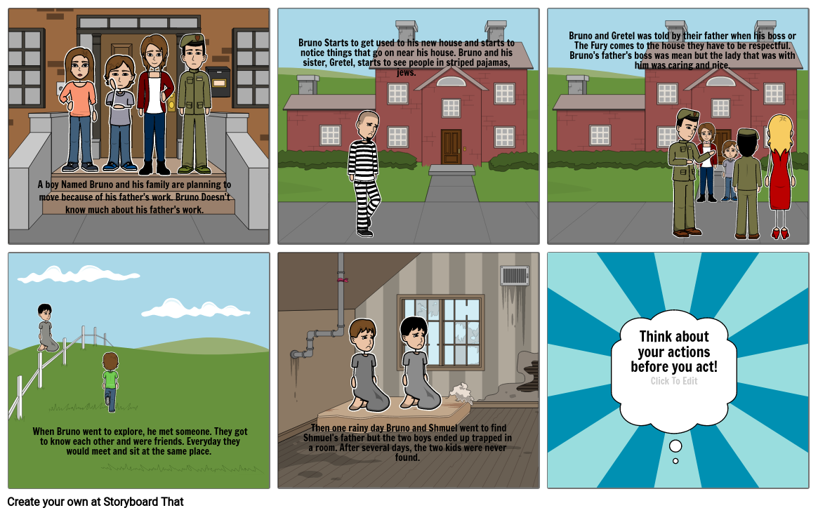 Boy In the Striped Pajamas Storyboard by vleonard