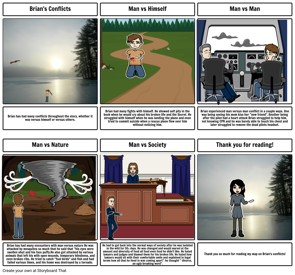 Brian's Conflicts Storyboard por warrior-cats