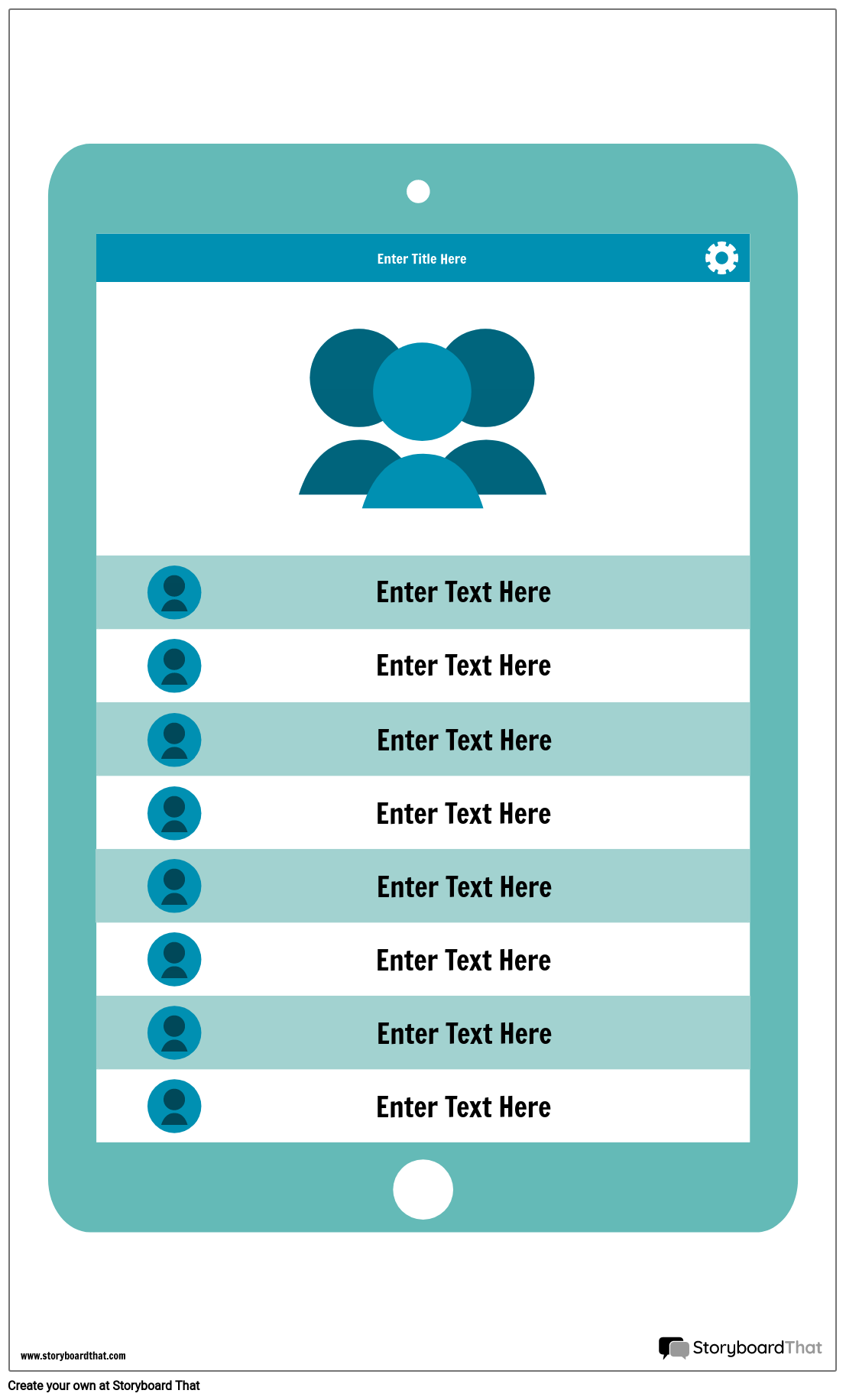 Tablet Wireframe 3 Storyboard by wireframe-template-maker