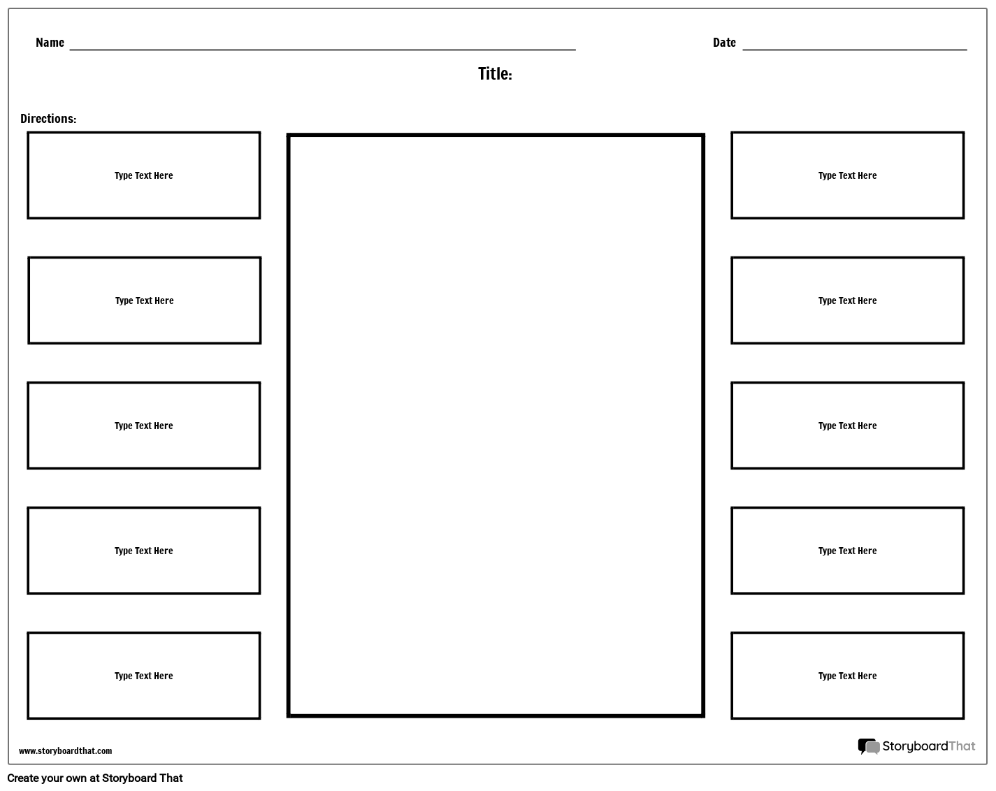 Print-Ready Ten-Label Template for Classrooms