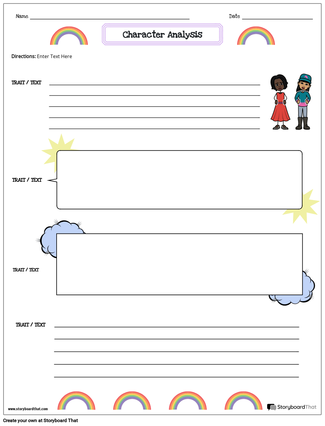 Character Analysis 1 Storyboard Por Worksheet templates Character Analysis 1 Storyboard Por Worksheet templates