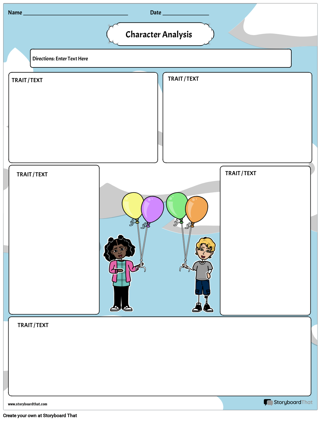 Character Analysis Worksheet Storyboard By Worksheet Templates The