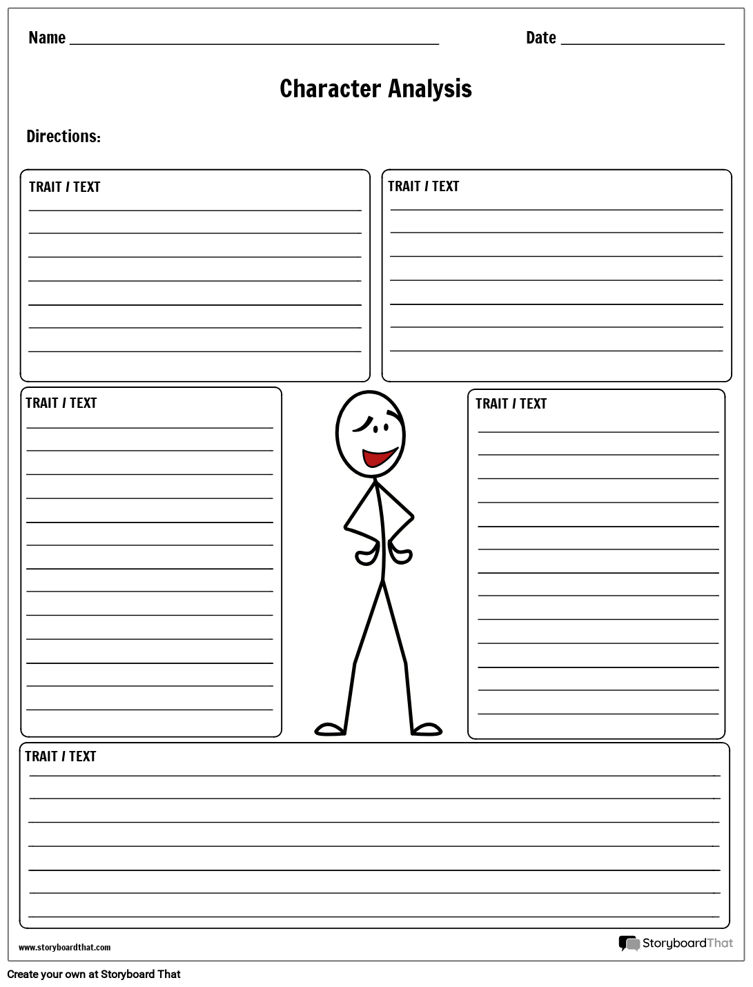 Character Development Worksheet For Writers Character Development