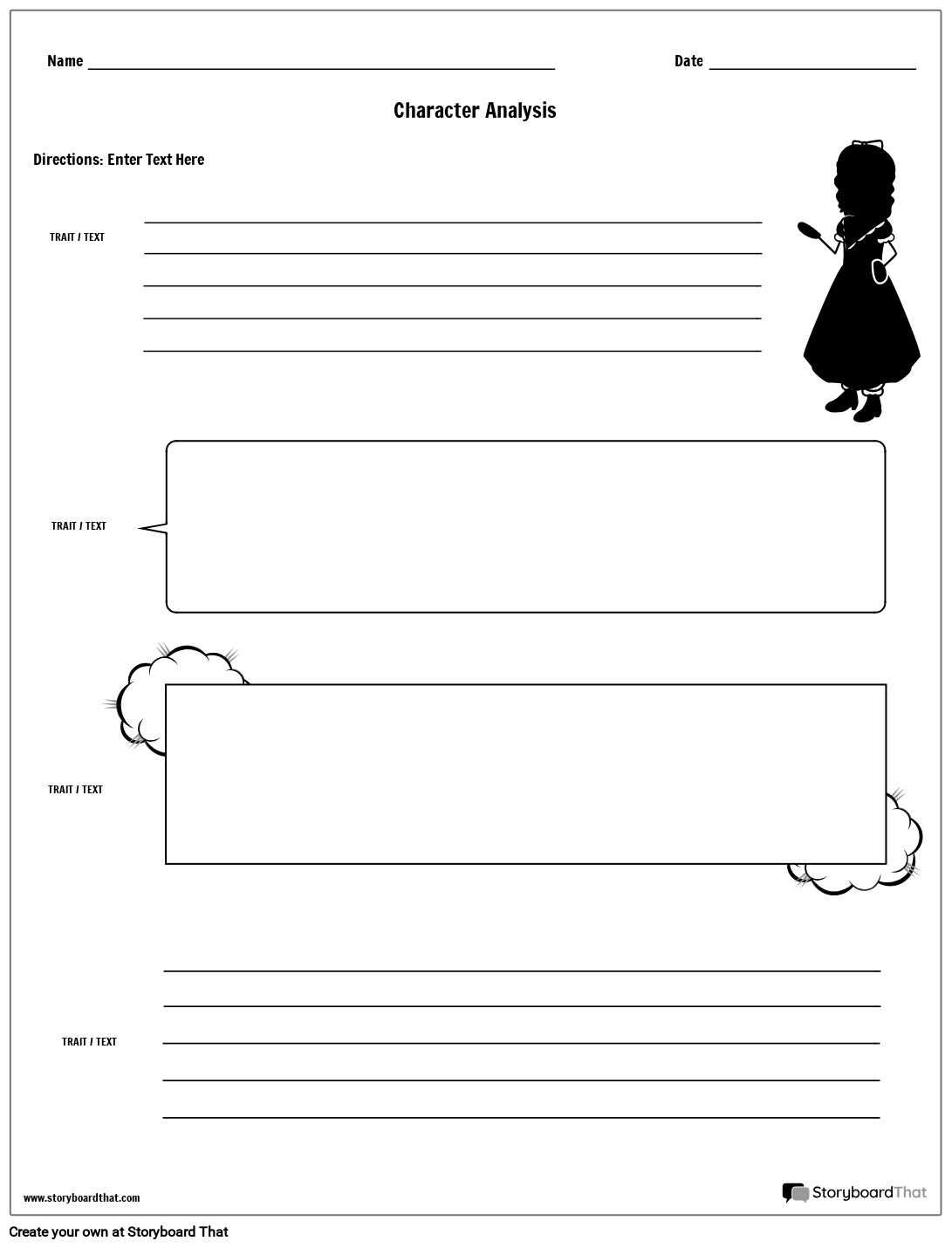 Character Analysis Worksheet Storyboard By Worksheet templates