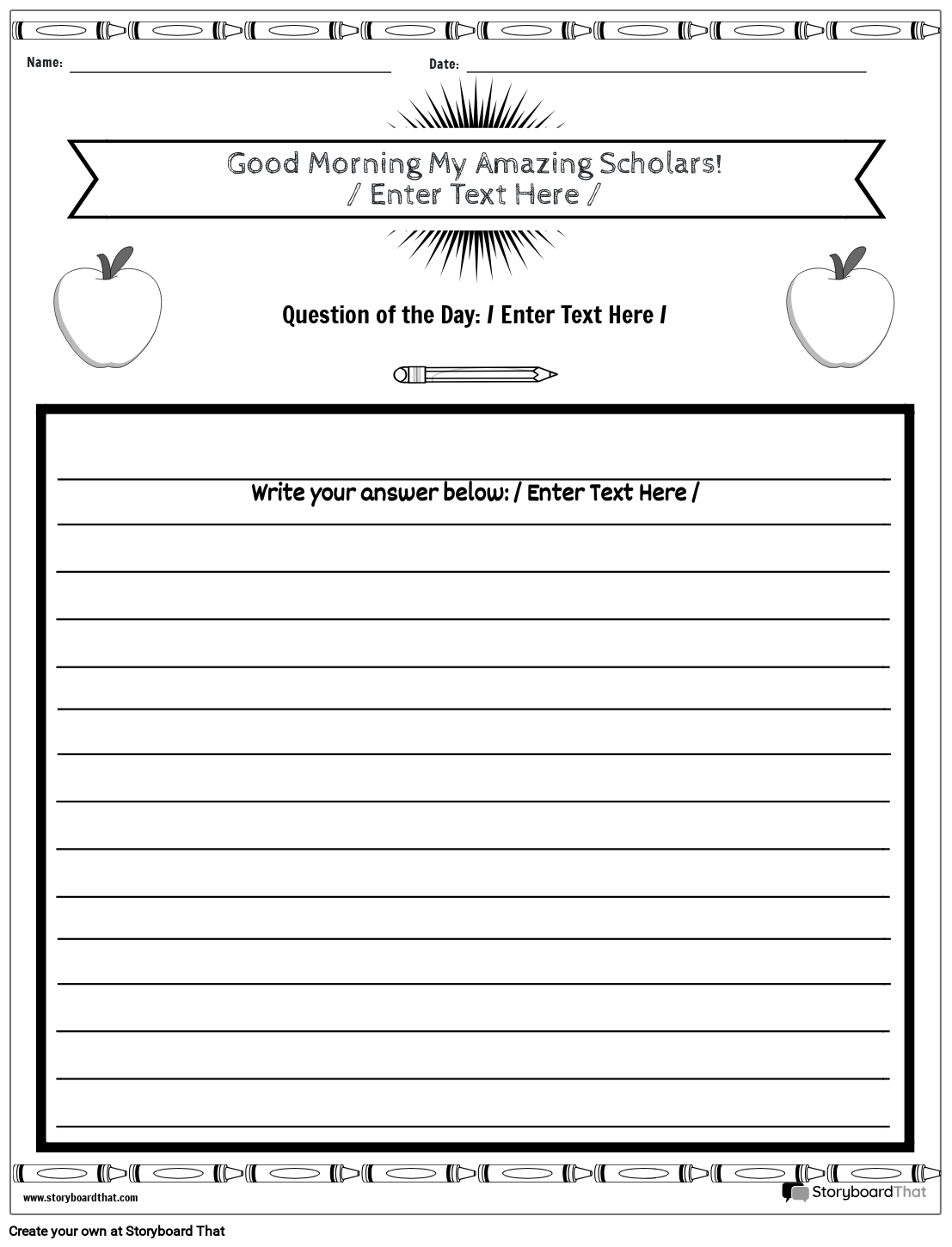 Morning Check Ins for Students | Morning Messages