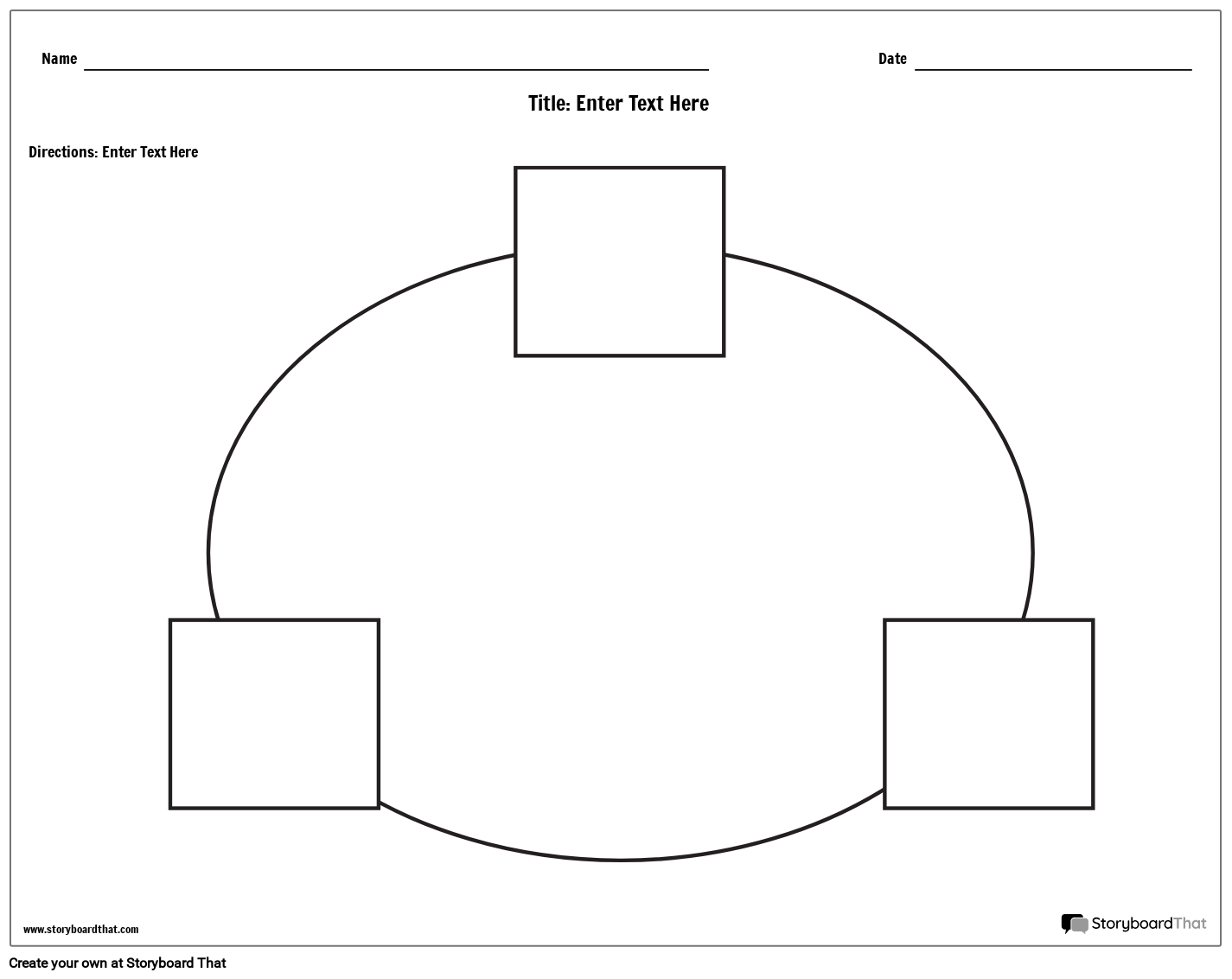 Free Printable 3 Cell Circle Chart Storyboard por worksheet-templates