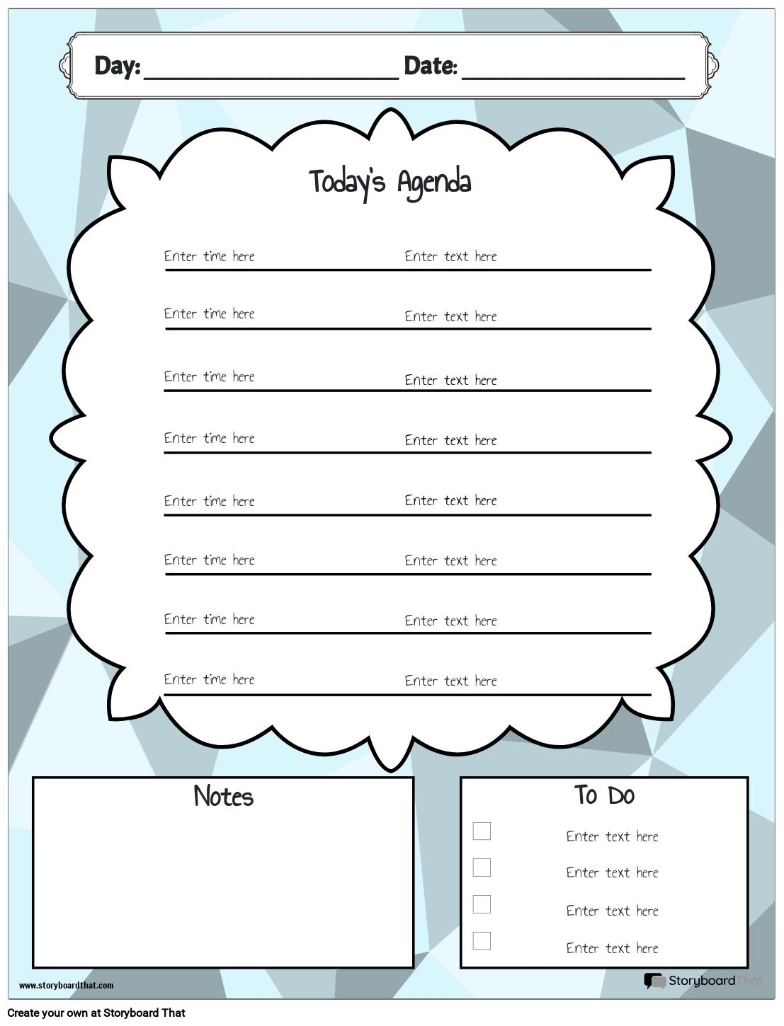 Daily Planner 6 Storyboard By Worksheet templates daily-planner-6-storyboard-by-worksheet-templates