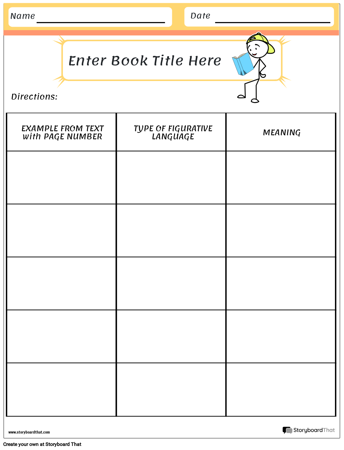 FL 3 Color Storyboard By Worksheet templates