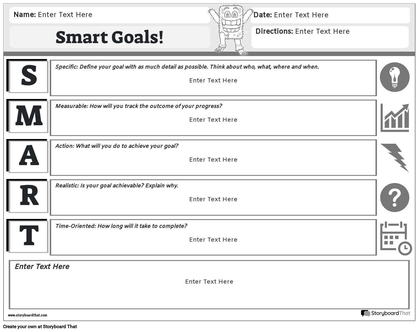 Goal Setting Landscape B W 4 Storyboard By Worksheet templates goal-setting-landscape-b-w-4-storyboard-by-worksheet-templates