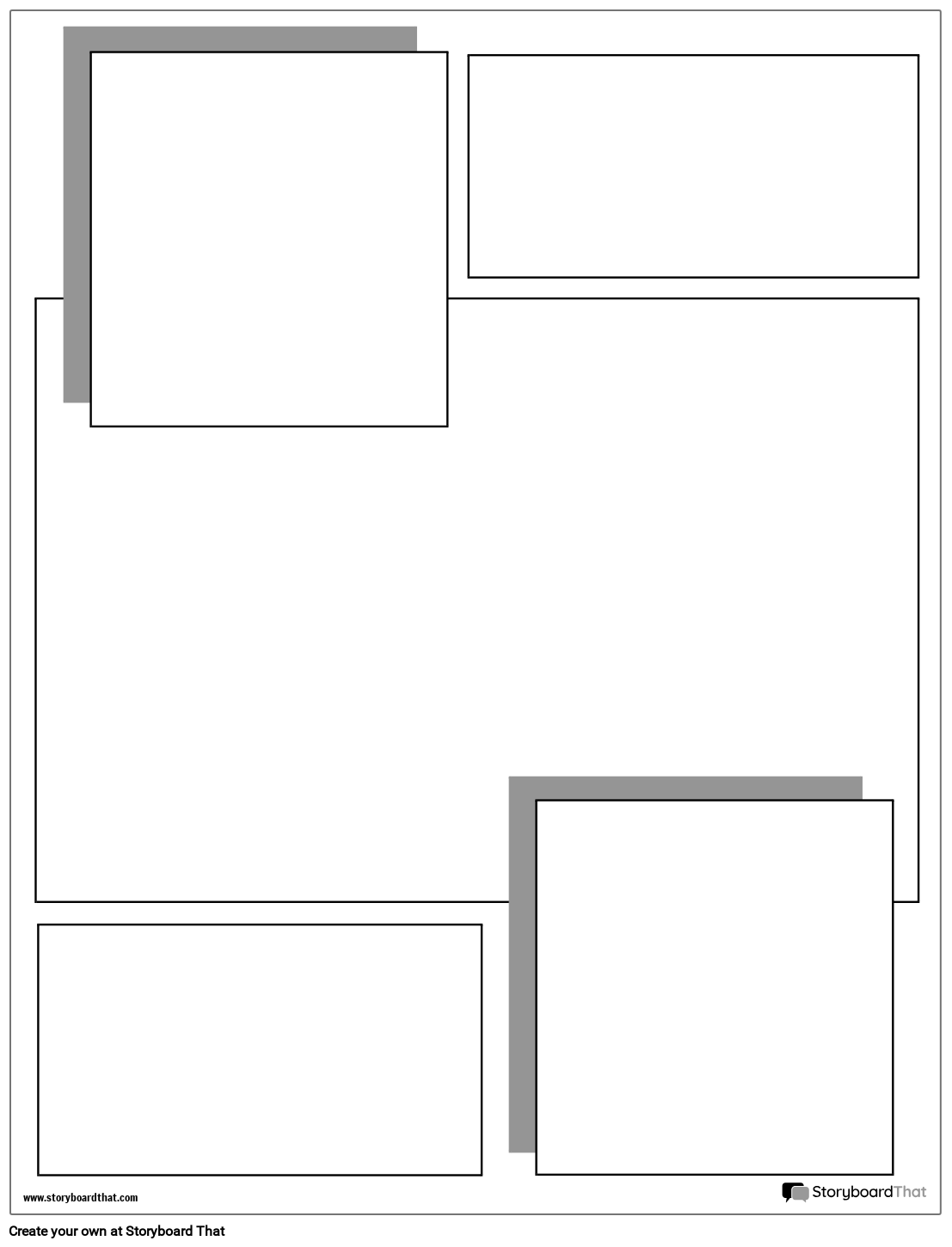 Graphic Novel 5 Frame Portrait Layout Storyboard Graphic Novel 5 Frame Portrait Layout Storyboard