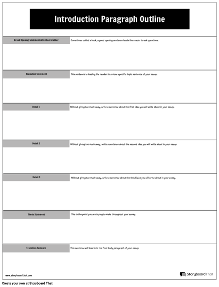 Create a Multi-Paragraph Essay Template | Essay Outline Worksheets