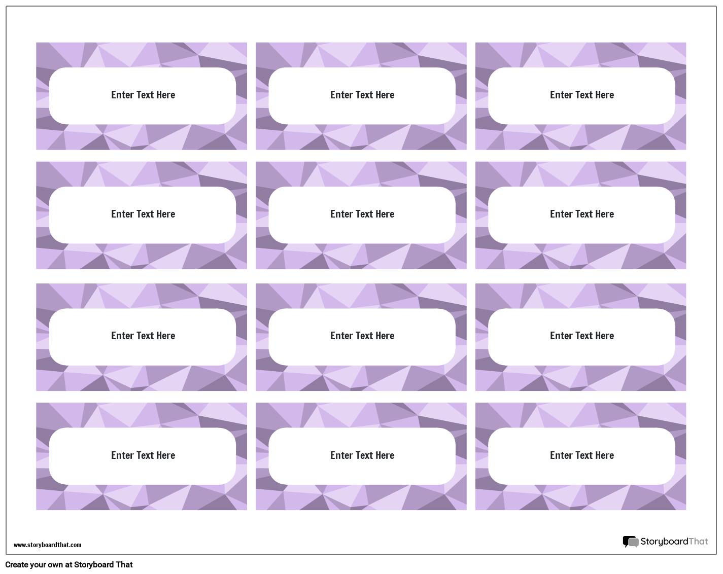 Purple Classroom Label Template Storyboard por worksheet-templates
